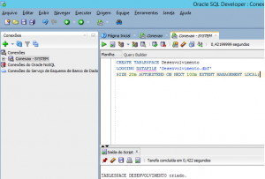 ORACLE – Criando Tablespace, Usuário e Tabela (SCHEMA) – Gianfratti.com