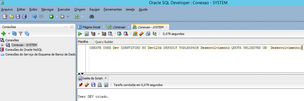 ORACLE – Criando Tablespace, Usuário e Tabela (SCHEMA) – Gianfratti.com